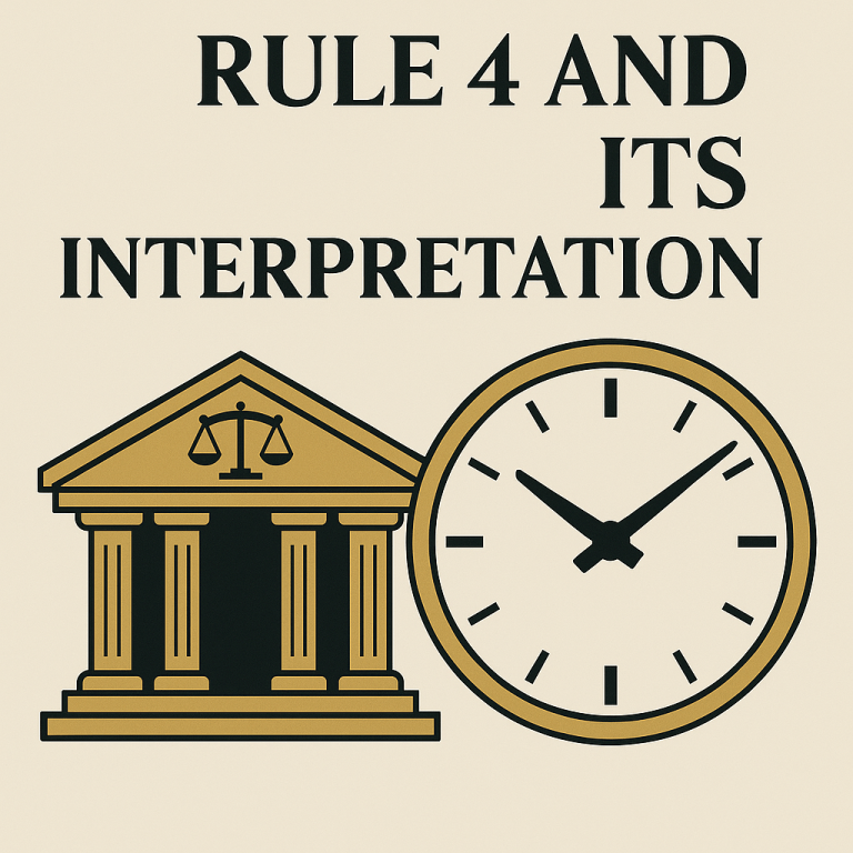 Applicability of Rule 4 of Delhi High Court (Original Side) Rules, 2018 ...