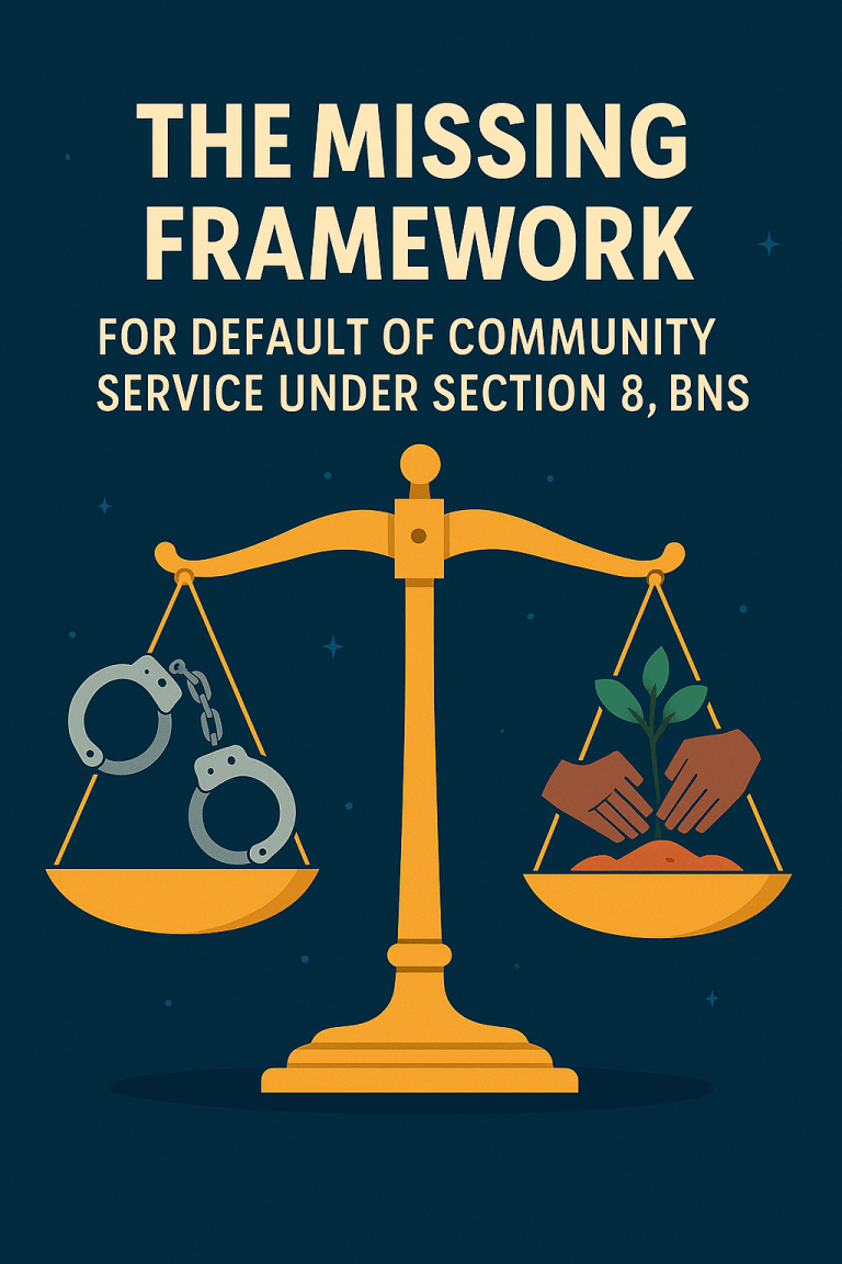 Lacuna in Section 8 of the BNS, 2023: The Missing Framework for Default ...